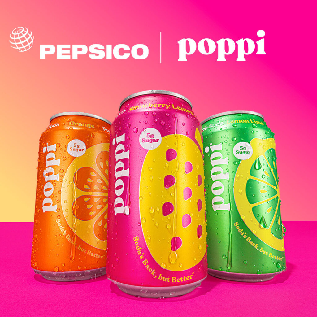 PepsiCo to Acquire Prebiotic Soda Brand Poppi for $1.95 Billion